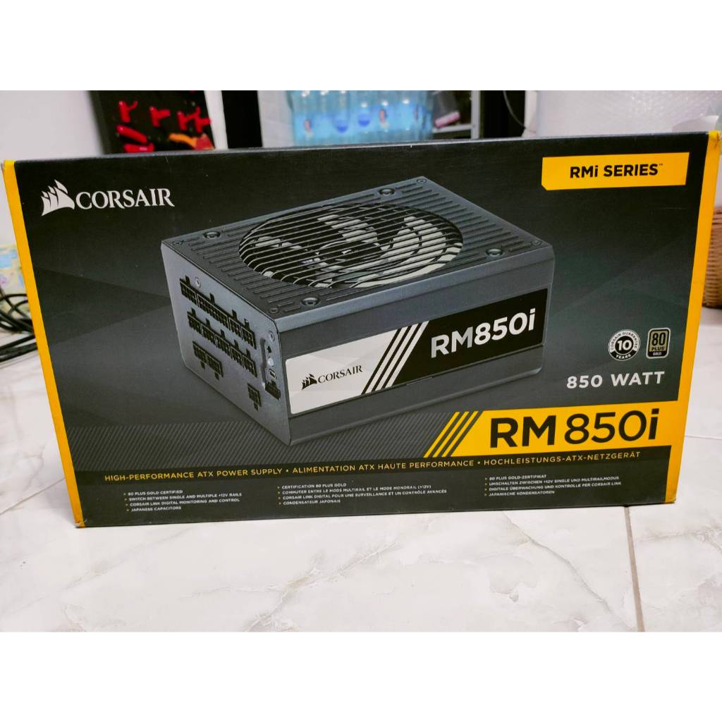 POWER SUPPLY (อุปกรณ์จ่ายไฟ) CORSAIR 850W RM850i 80 PLUS GOLD มือ2 สภาพ ...