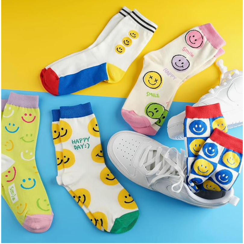 Smile Set socks (made in Korea) | Shopee Thailand