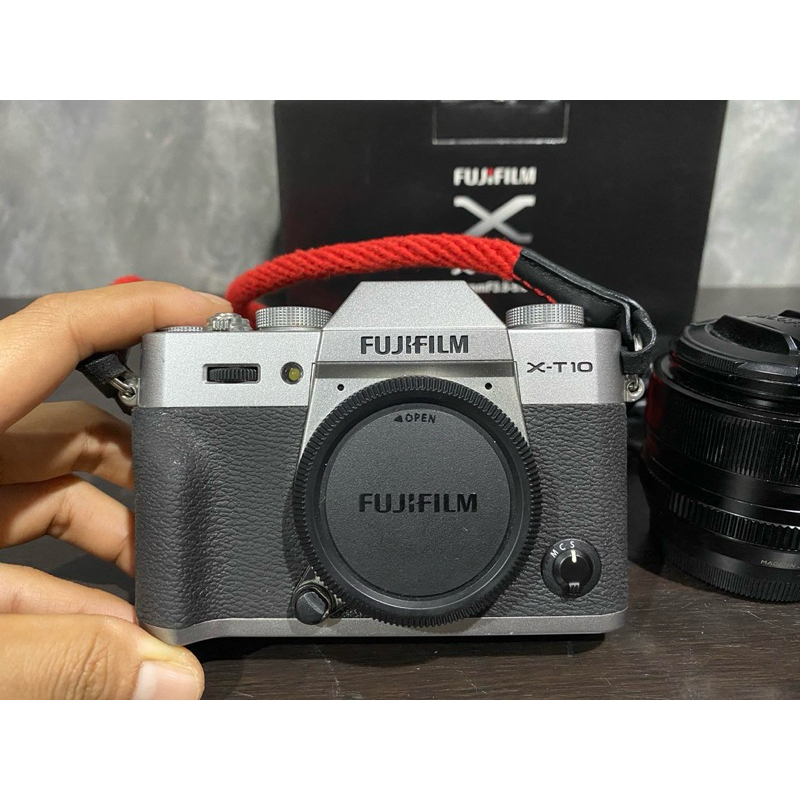 Fuji XT10 อุปกรณ์กล่องครบ สภาพดีไม่เคยตกใช้งานได้ตามปกติ | Shopee Thailand