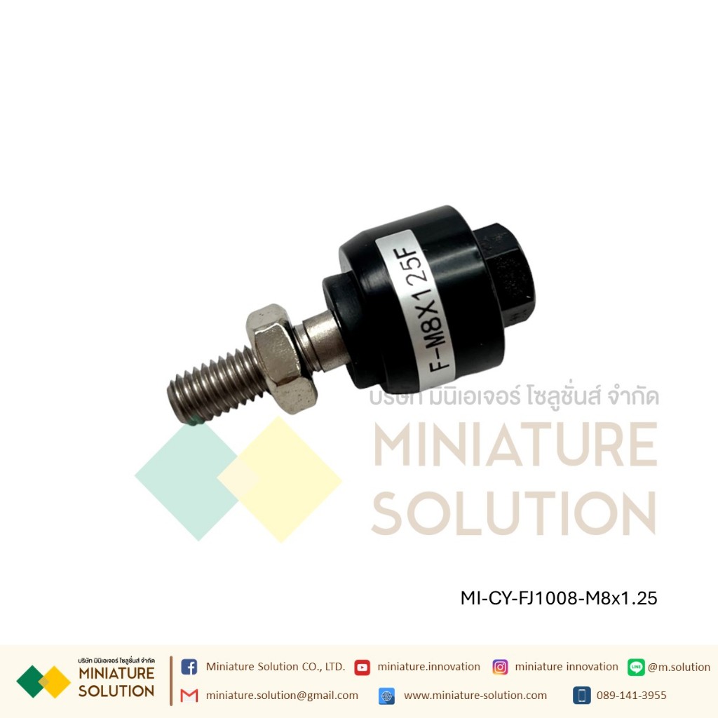 FJ10 JA FD Series- ข้อต่อปลายแกน โฟลดิ้งจ๊อย ข้อต่อกระบอกลม M3 M4 M5 M6 ...