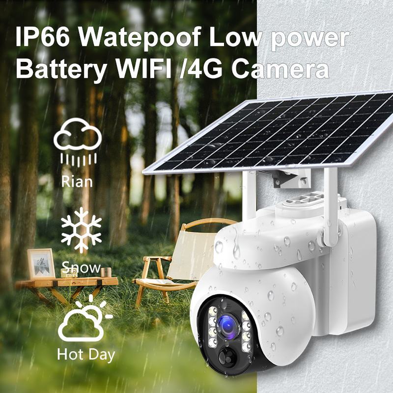 ส่งฟรี V380 4G-WIFI Camera 8MP 4K 8LED Solar Cell กล้องวงจรปิดใส่ซิม ...
