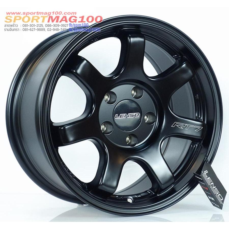 ล้อแม็กซ์ใหม่ Lenso RT7 สีดำด้าน 7-16นิ้ว 5รู114 ET10 [21373] | Shopee Thailand