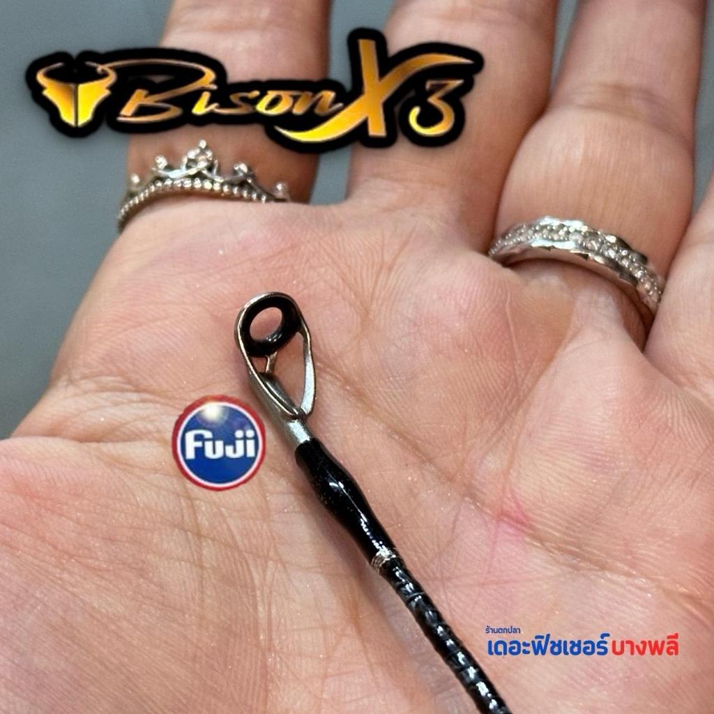 A02 Bison คันตีเหยื่อปลอม รุ่น X3 ไกด์ Fuji (X-cross ตลอดคัน) ด้ามทรง ...