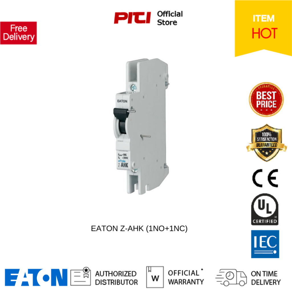 EATON Z-AHK 1NO+1NC , Auxiliary Contacts Miniature Circuit Breaker (MCB) | Shopee Thailand