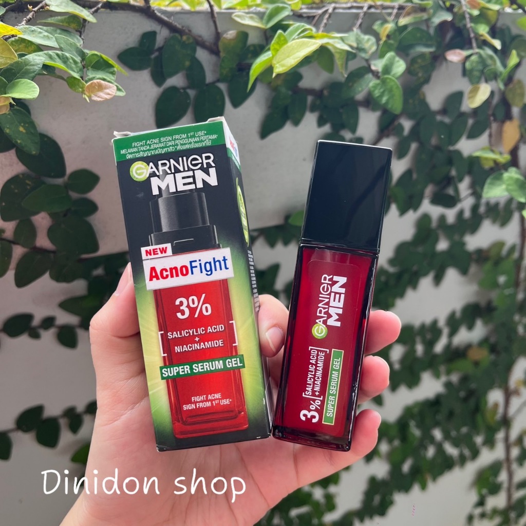 ((dinidon shop)) Garnier Men การ์นิเย่ เมน แอคโนไฟท์ ซูเปอร์ เซรั่ม เจล ...