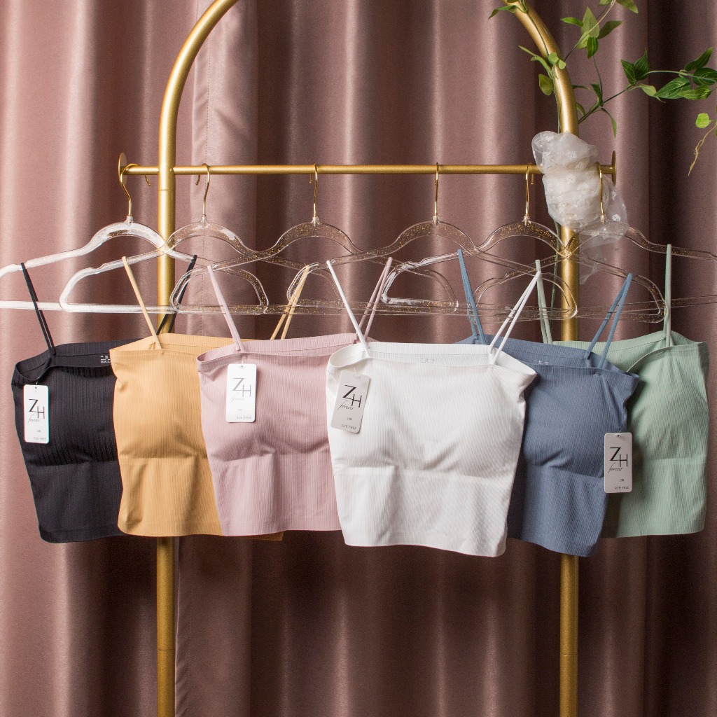 zh-forever.198-1 บราสายเดี่ยวไร้ตะเข็บ มีฟองน้ำ Lady ผู้หญิง | Shopee ...