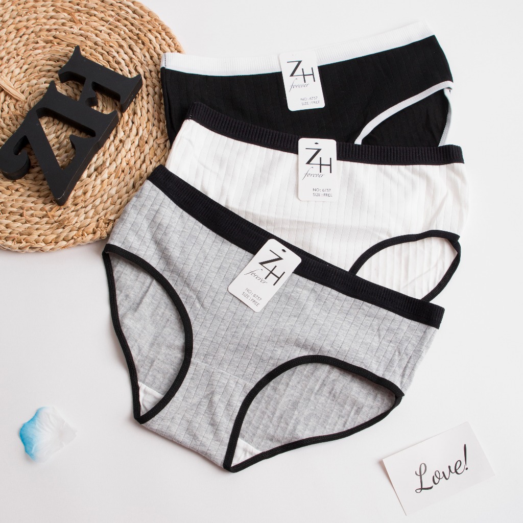 zh-forever.6737 กางเกงชั้นในไร้ตะเข็บ ผ้าฝ้าย กางเกงใน กางเกงในผู้หญิง ...