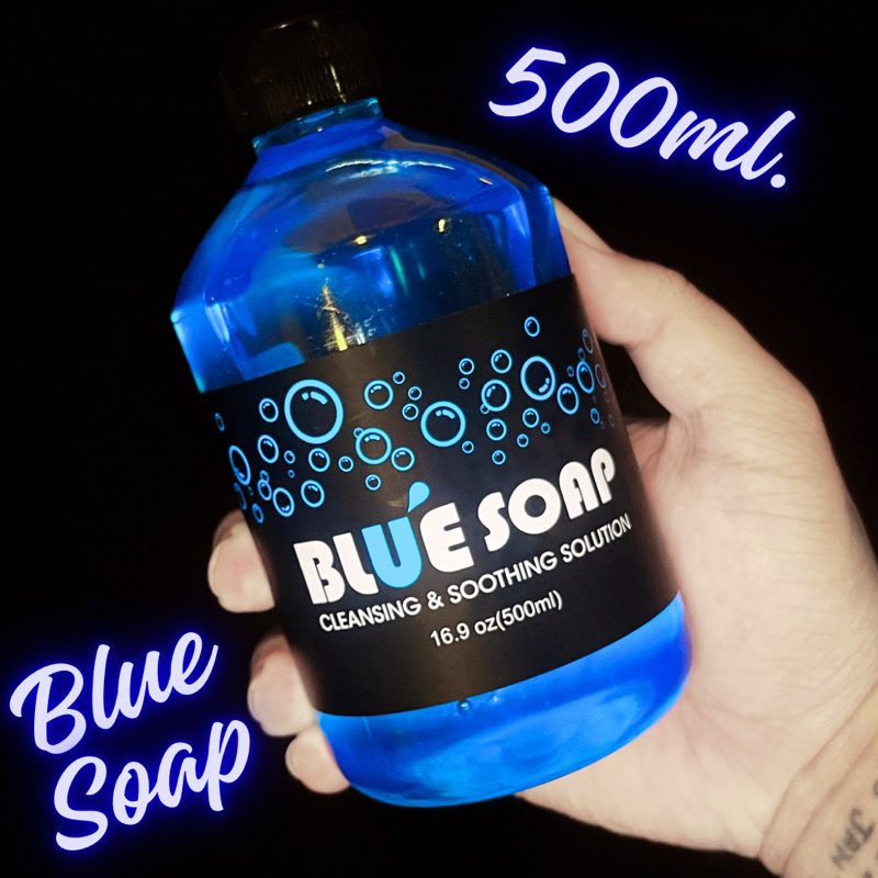 หัวเชื้อโฟม Blue Soap ใช้ทำความสะอาดเช็ดหมึกระหว่างสัก 500ml | Shopee ...