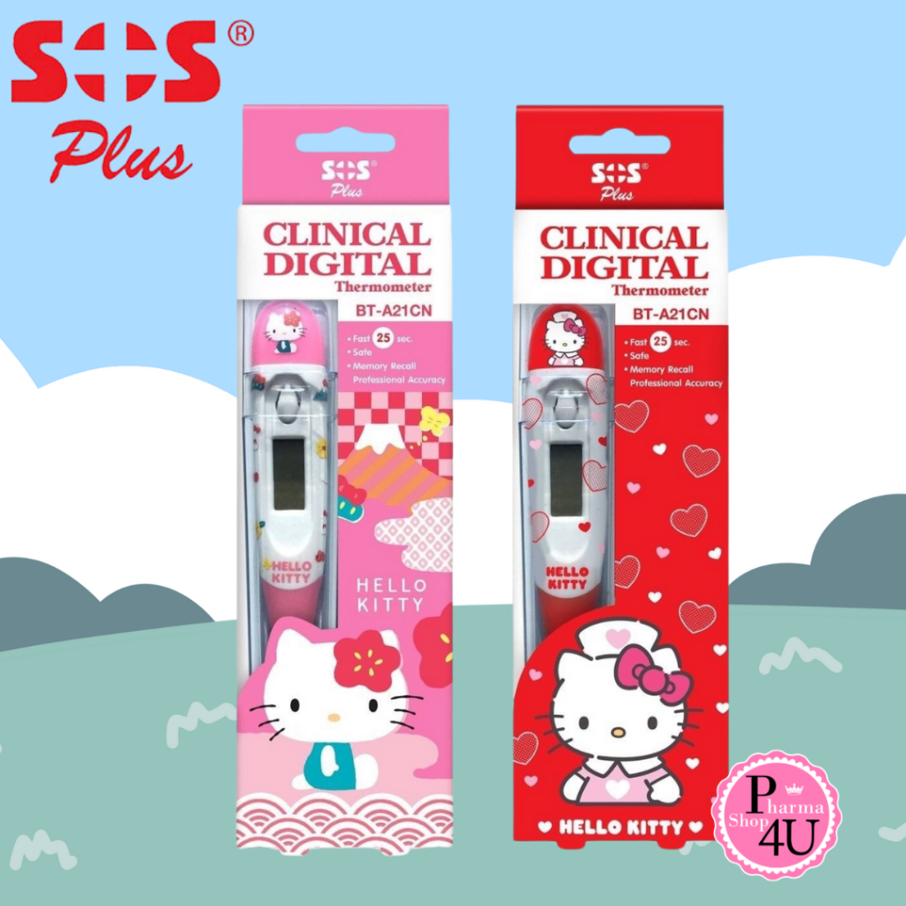 SOS Plus Thermometer BT-A21CN Hello Kitty HKT01/HKT02 เทอร์โมมิเตอร์ ...