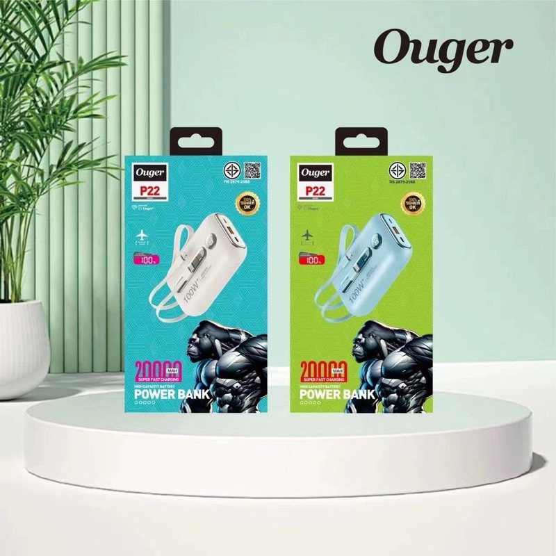 P22 Ouger Power Bank Mini แบตสำรองมินิ 20000mAh แบบพกพา ใช้งานสะดวก ...