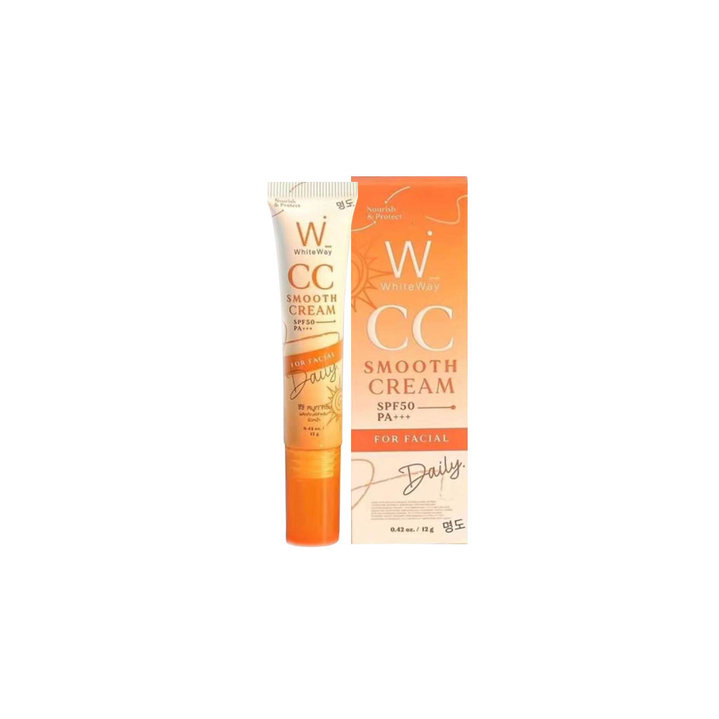 ไวท์เวย์ ซีซี สมูธ White Way CC Smooth Cream SPF 50 pa+++ 12g. (08593 ...