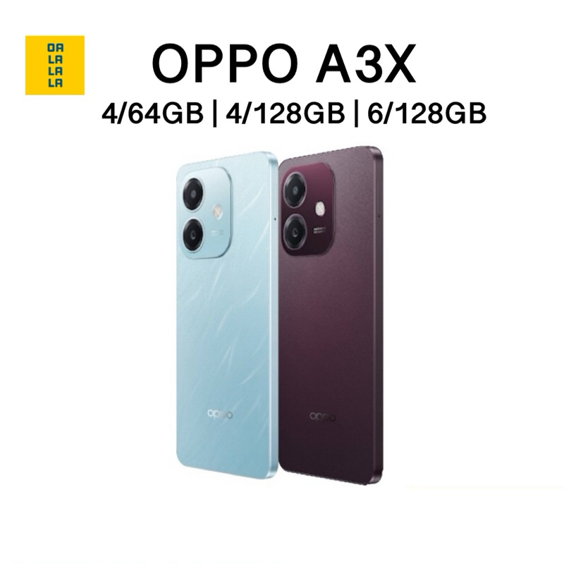 OPPO A3X [4+64GB| 4+128GB] เครื่องศูนย์แท้ รับประกันศูนย์ไทย 1 ปี ...