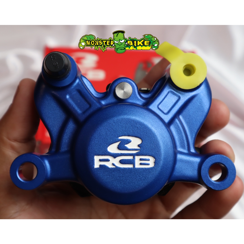 RCB R55 ปั้มเบรคปักข้างตัวใหม่ ขา84มิล ลูกสูบ34มิล สีน้ำเงิน | Shopee ...
