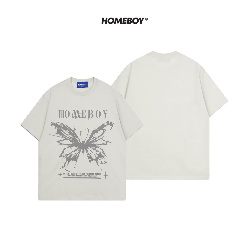 HOMEBOY เสื้อยืด UNISEX ลาย HB.BUTTERFLY | Shopee Thailand