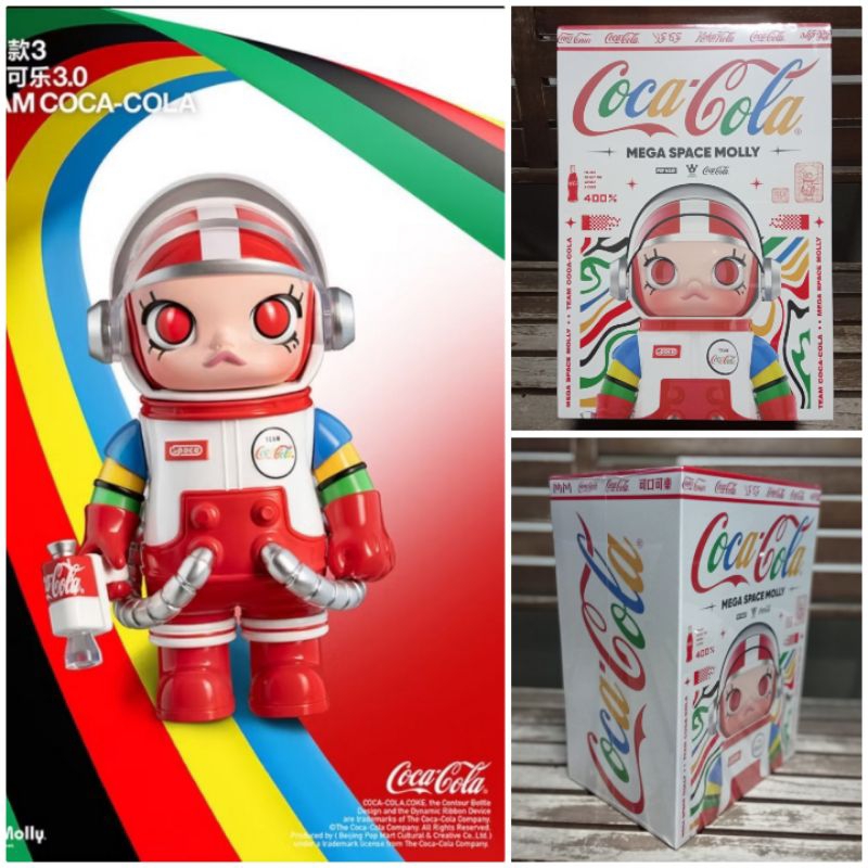MEGA SPACE MOLLY 400% TEAM COCA-COLA มีสินค้า กล่องสวย | Shopee Thailand
