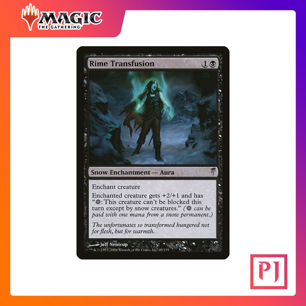 [MTG] Rime Transfusion [CSN] [BLACK] [UNCOM] [NORMAL] [ENG] (การ์ดเมจิค ...
