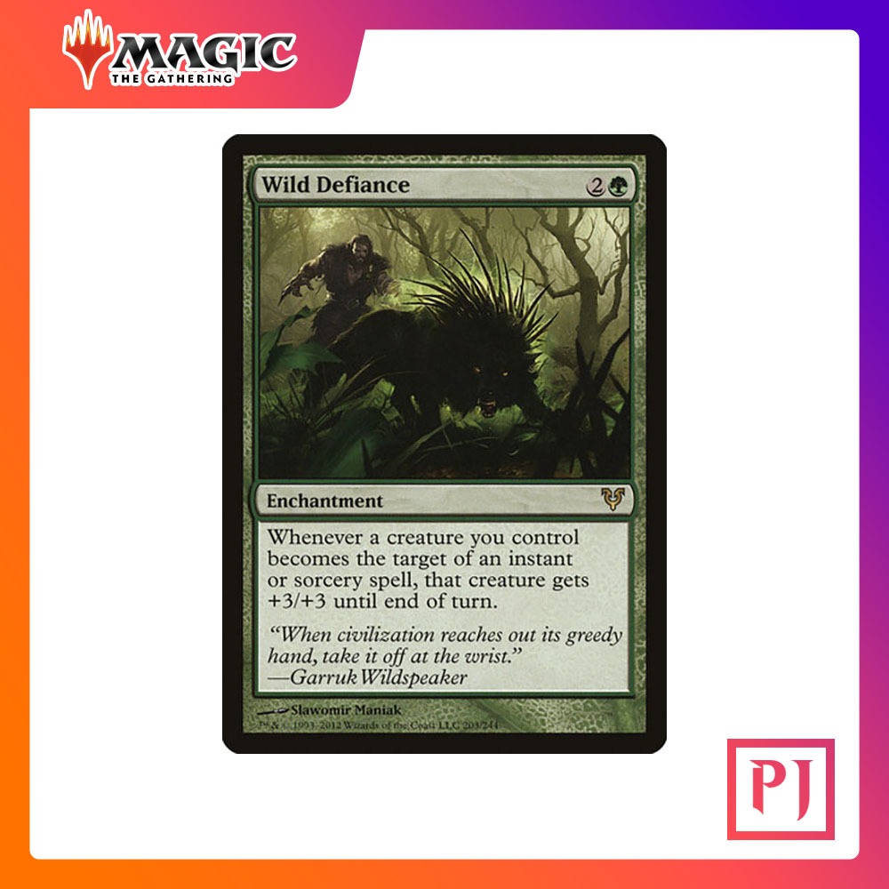[MTG] Wild Defiance [AVR] [GREEN] [RARE] [NORMAL] [ENG] (การ์ดเมจิค ...