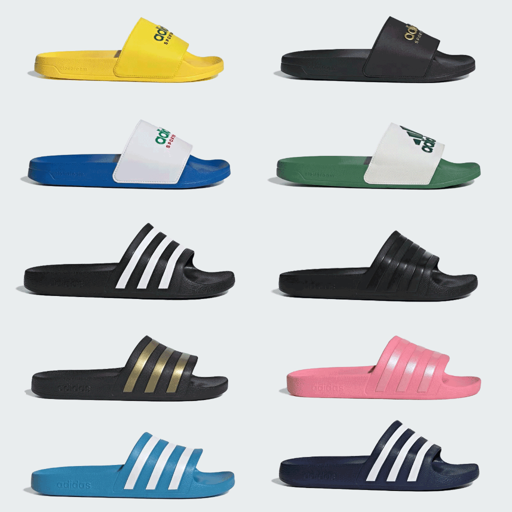 ADIDAS รองเท้าแตะ ADIDAS SLIDES UNISEX ADILETTE AQUA | Shopee Thailand