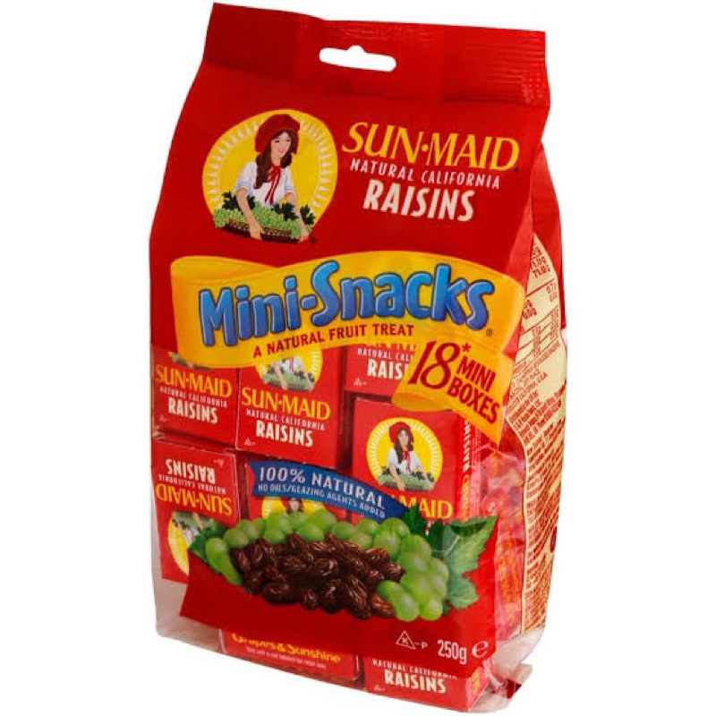 Sun-Maid mini snack 198g. ซันเมดลูกเกด สแน็ค นำเข้าจากอเมริกา🇺🇸 ...