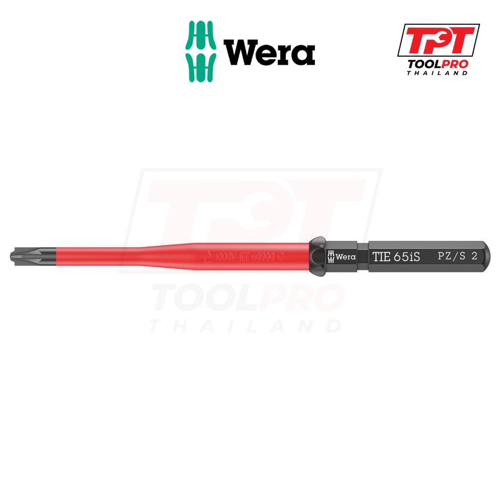 Wera ดอกไขควง ปลายสลิม KK VDE 62 iS PZ/S #2 Extra Slim Interchangeable ...