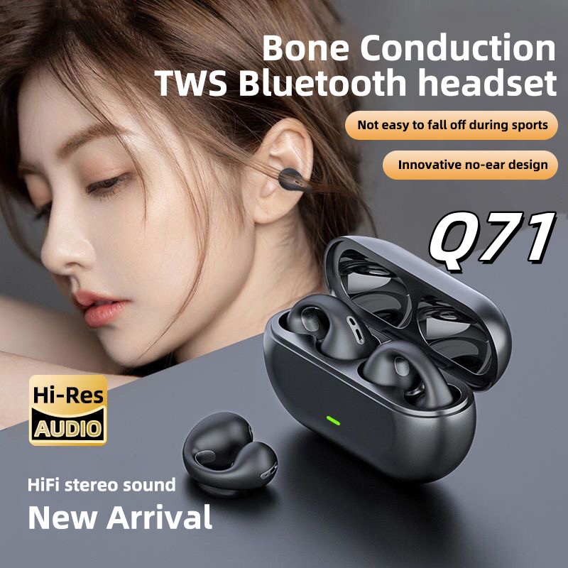 YYK-Q71หูฟัง TWS หูฟังบลูทูธ Bluetooth Ear Clipไร้สายบลูทูธ Stereo HIFI Earphone | Shopee Thailand