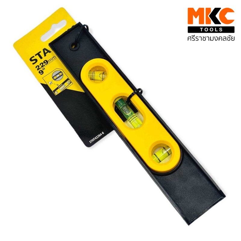 ระดับน้ำ ABS ทรงตอร์ปิโดแถบแม่เหล็ก 9" 42264-8 STANLEY | Shopee Thailand