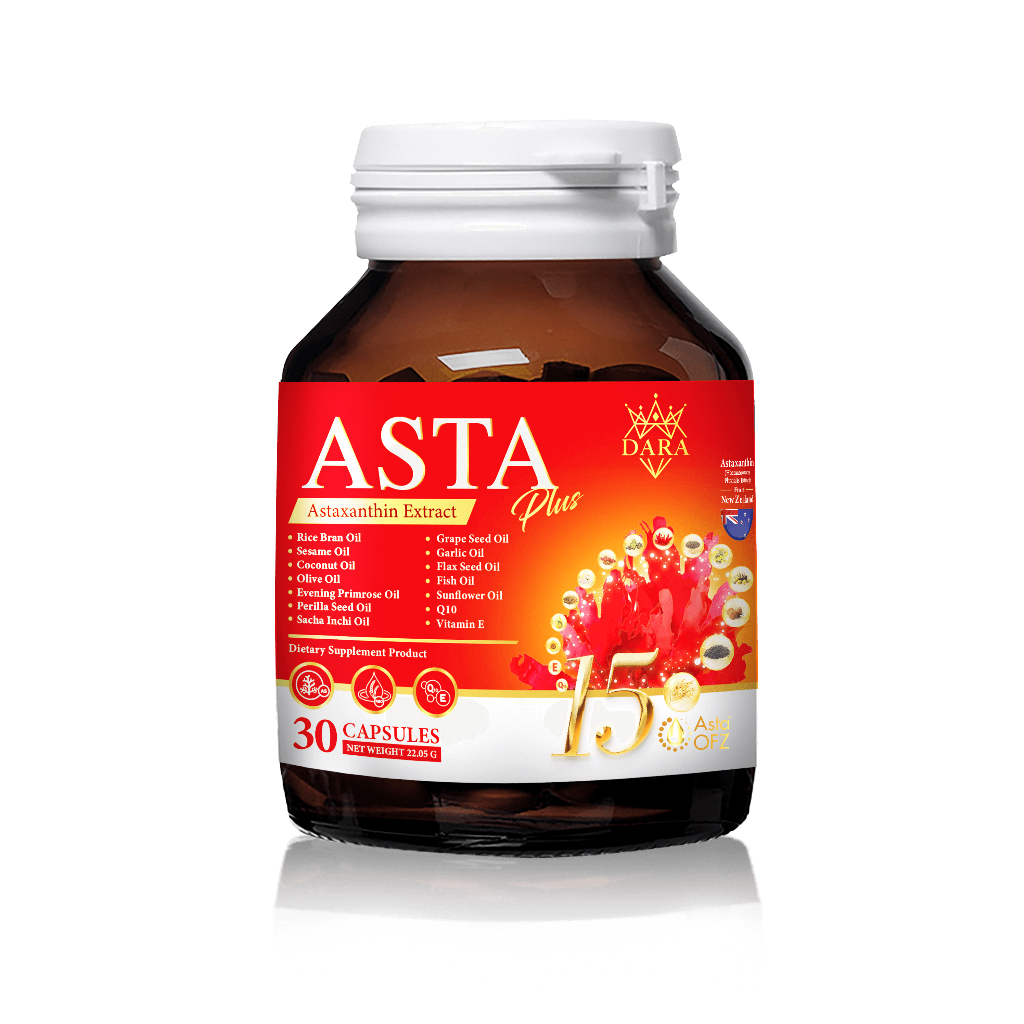 แบรนด์ดารา ดารา แอสต้า พลัส 1 ขวด 30 เม็ด DARA ASTA PLUS ดูแลผิว หลอด ...