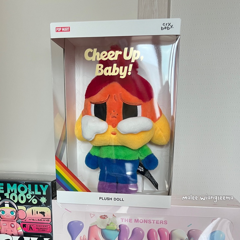 Popmart Crybaby cheer up plush doll (สด/ผ่อน) ตุ๊กตาครายเบบี้ ของแท้ ...