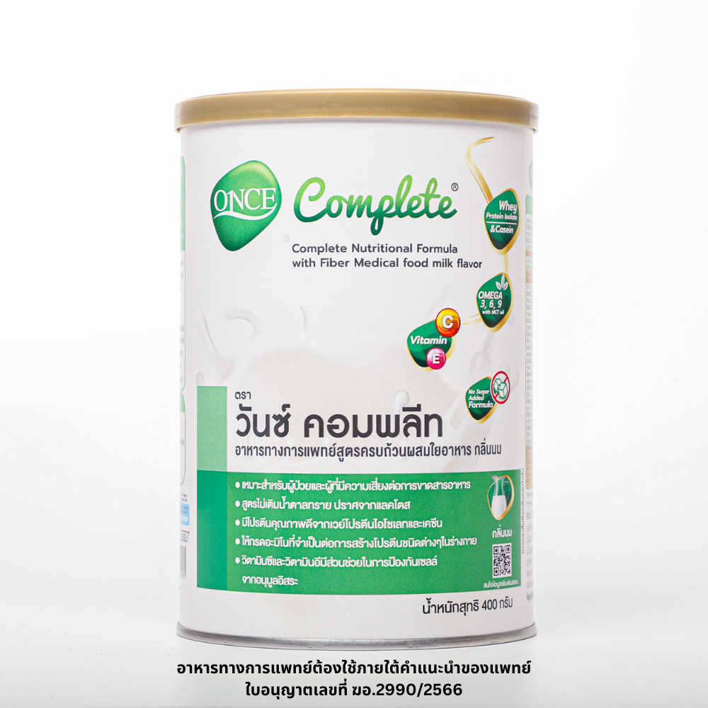 &ONCE COMPLETE วันซ์ คอมพลีท อาหารทางการแพทย์สูตรครบถ้วนผสมใยอาหาร ขนาด ...