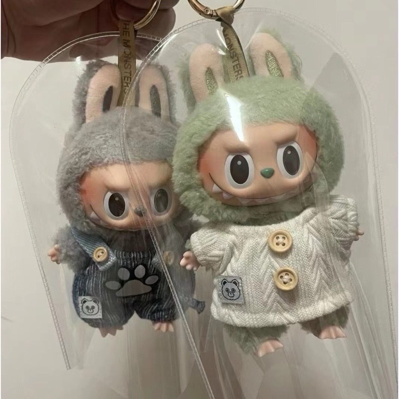 C057 ซองใส่ลาบูบู้ PVC Labubu กระเป๋าใส กันฝุ่น ขนาดเล็ก กันเลอะ ซองกัน ...