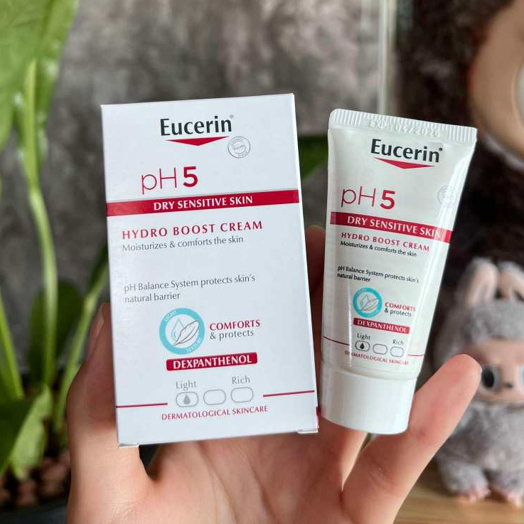Eucerin pH5 DRY SENSITIVE SKIN HYDRO BOOST CREAM 20ml. ฉลากไทย | Shopee ...