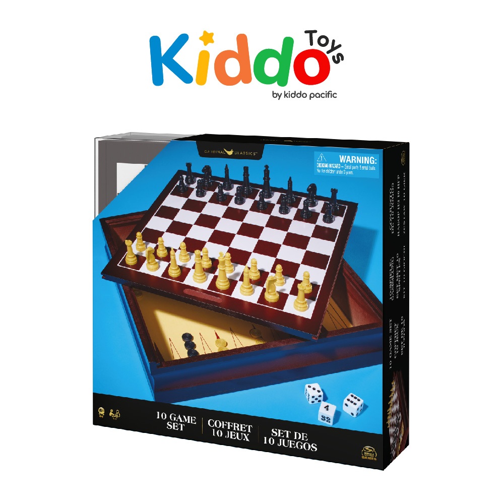 Cardinal Family 10 Game Set Wood Cabiset ชุดเกมกระดาน 10 เกม หมากฮอส ...