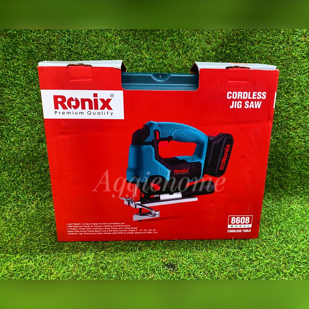 RONIX เลื่อยจิ๊กซอว์ ไร้สาย 20V. รุ่น 8608 (แบต 2ก้อน +แท่นชาร์จ) ปรับ ...