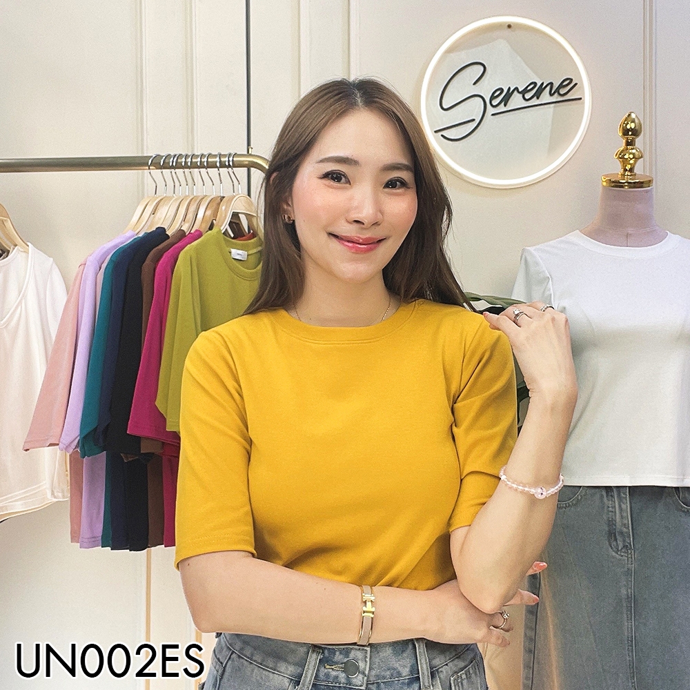 Serene's Choice เสื้อคอกลมแขนศอก หน้าผ้า 30/35 นิ้ว ผ้าคอตตอนญี่ปุ่น Elbow Sleeve 30/35" Cotton ...