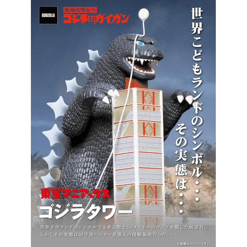 X-Plus Toho Maniacs Godzilla Tower Figure | Shopee Thailand