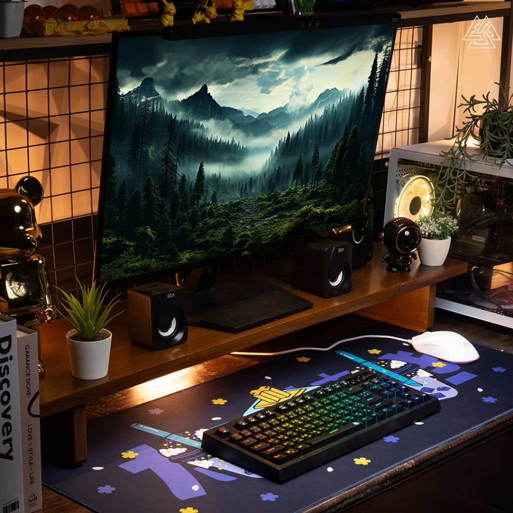 EGA คีย์บอร์ดเกมมิ่งไร้สาย TYPE CMK4 TKL Mechanical Switch Full RGB ไฟทะลุบน-ล่าง เชื่อมต่อ ...