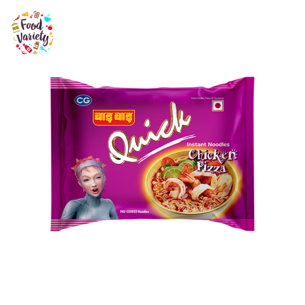 Wai Wai Quick Instant Noodles Chicken Pizza 60gram ไวไว ควิก บะหมี่กึ่งสำเร็จรูป พิซซ่าไก่ 60กรั ...