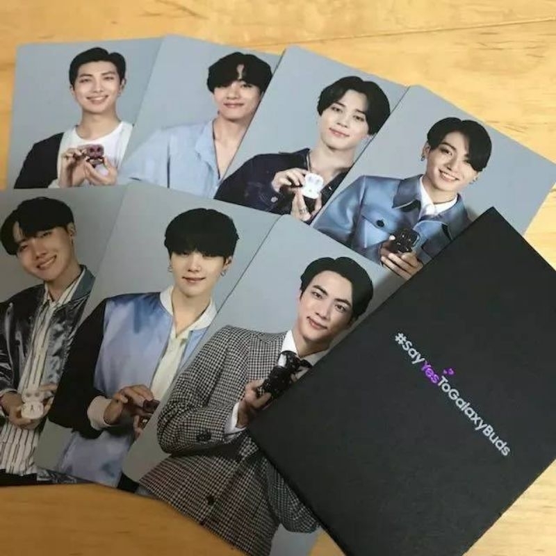 ลิขสิทธิ์แท้ BTS Samsung Galaxy Buds Live Say Yes Official Photo Card ...