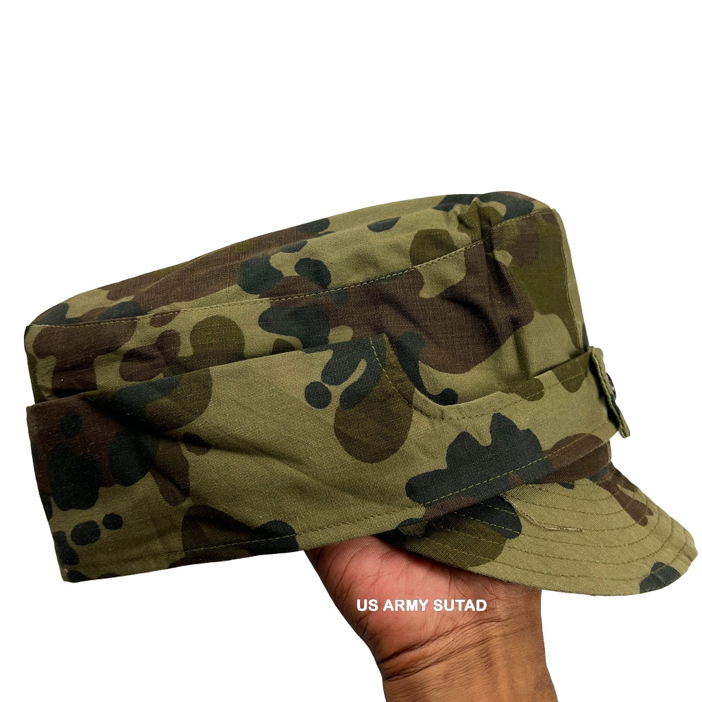 หมวกวินเทจ 1994s Genuine Romanian army field cap m93 หมวกหูพับ ลายพราง ...