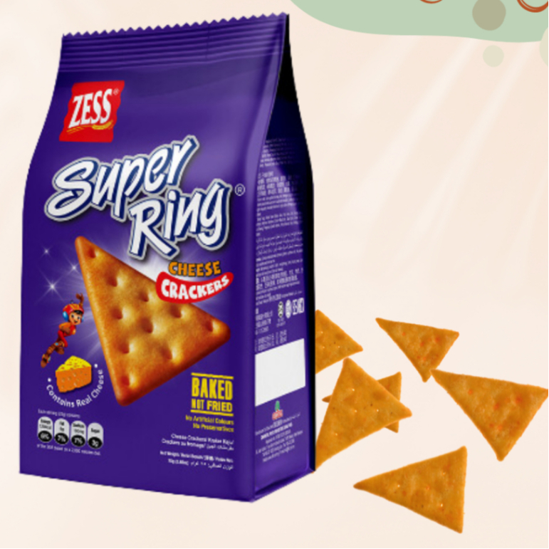 Super Ring Cheese Crackers Baked Not Fried น้ำหนัก 75 กรัม Exp.30/09/25 ...