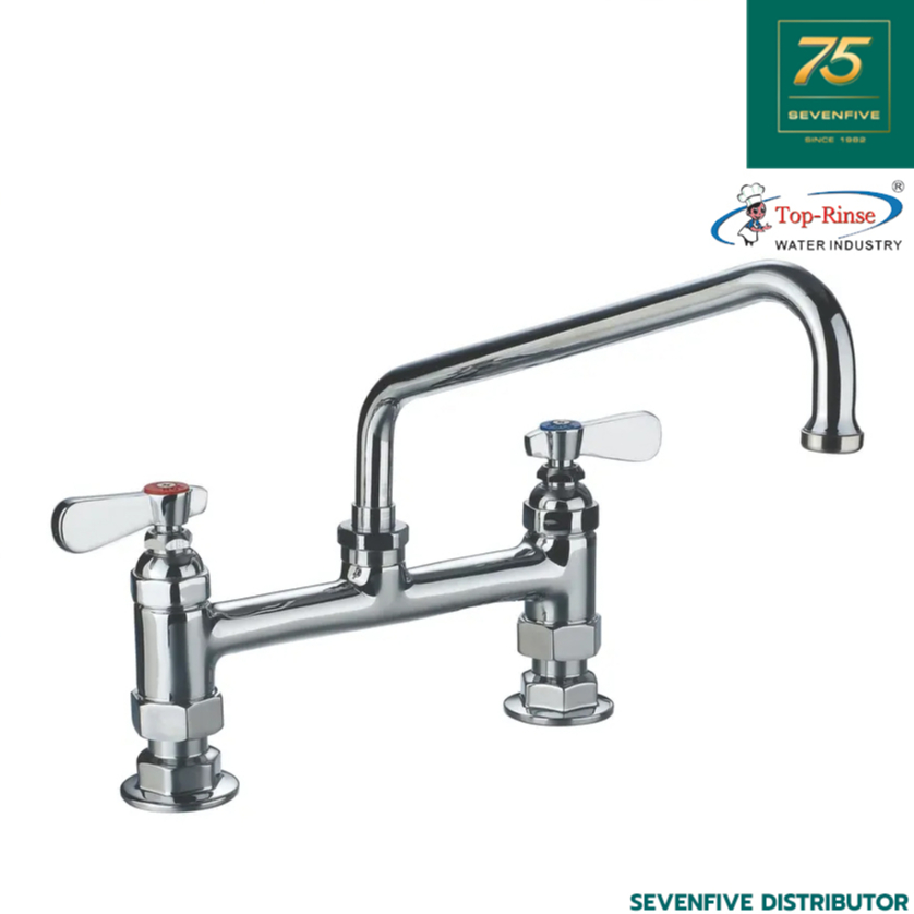 TOP RINSE ก๊อกน้ำแบบติดตั้งขอบอ่าง หัวฉีดแบบสวิงยาว12นิ้ว TOP1-9813-12 ...