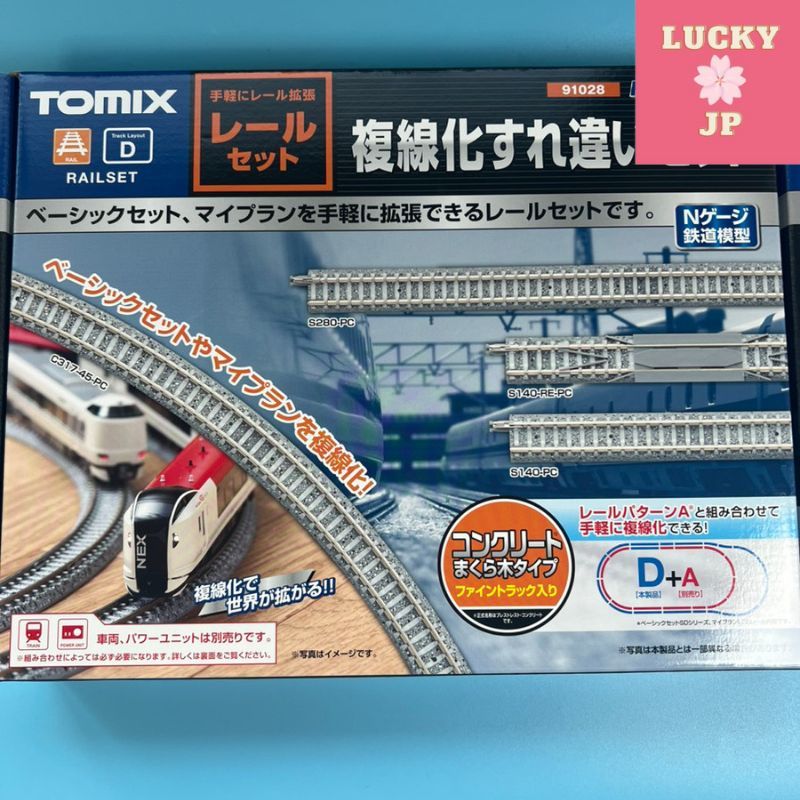 ชุดรางรถไฟ TOMIX N scale แพทเทิร์น D รุ่น 91028 สำหรับทำรางคู่แบบสวนทาง ...