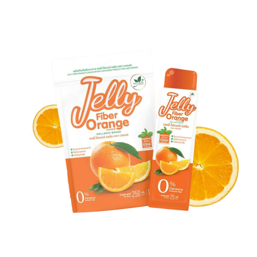 [ช้อปดี มีคืน] เจลลี่ Jelly Fiber เจลลี่ไฟเบอร์ รสส้ม | Shopee Thailand