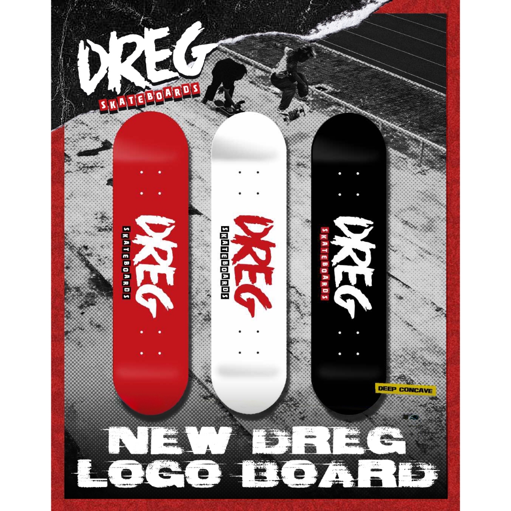 DREG Logo Boards skateboards deck ( แผ่นสเก็ตบอร์ด ) | Shopee Thailand