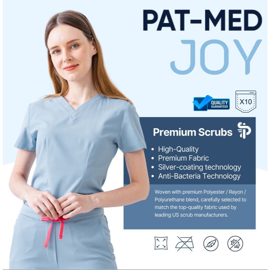 PAT-MED Scrubs Sets Top & Pants for Female รุ่น JOY ชุดสครับแพทย์ ...
