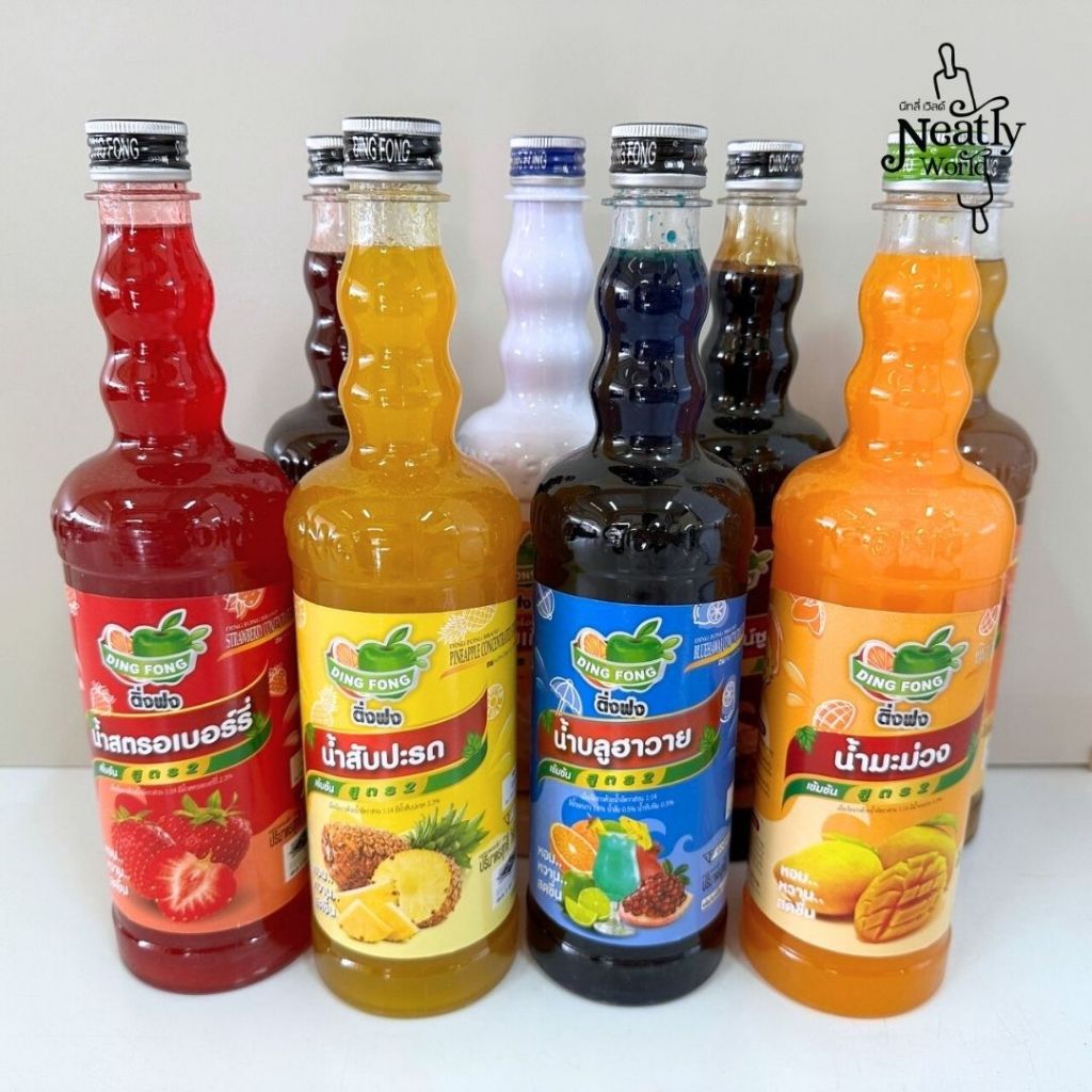 Dingfong ติ่งฟง น้ำผลไม้เข้มข้น (เลือกรสได้) ขนาด 760 มล. | Shopee Thailand