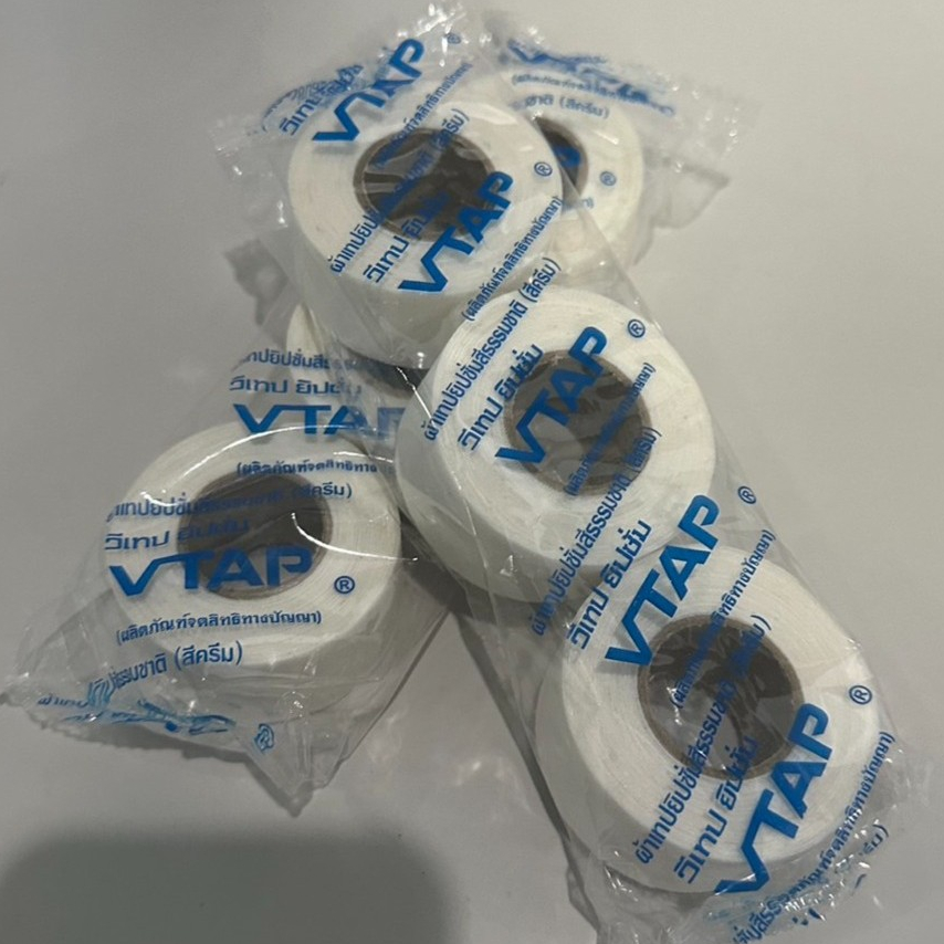 ผ้าเทปฉาบฝ้า ยิปซั่ม สีธรรมชาติ สีครีม VTAP (3ม้วน/แพค) | Shopee Thailand