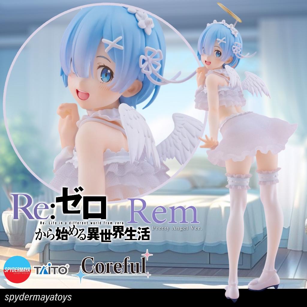 [Pre-Order] ฟิกเกอร์ Rem Pretty Angel Ver. Precious Figure - Re:Zero - TAITO | Shopee Thailand