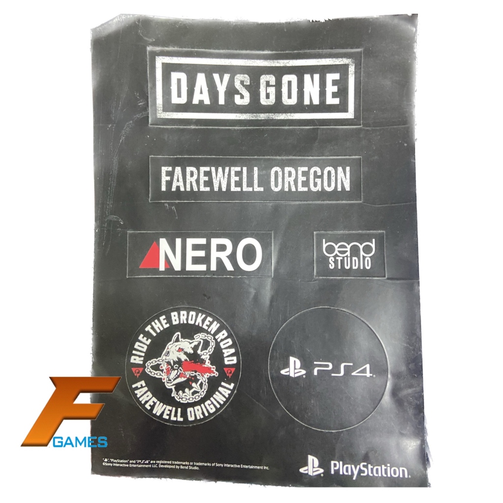 Days Gone Sticker สติกเกอร์ สุดเท่ ของสะสม จากเกม เกมส์ Exclusive ...