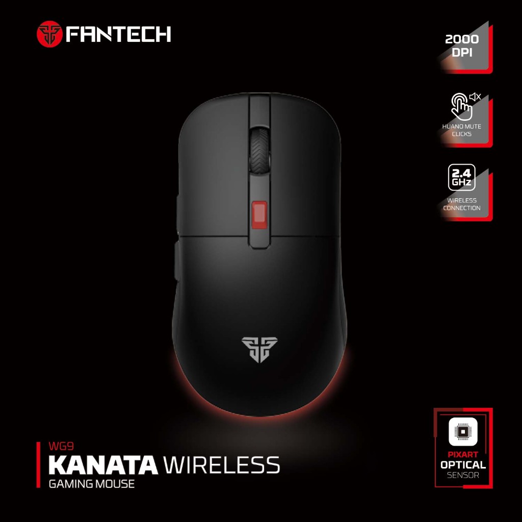 FANTECH WIRELESS MOUSE เมาส์เกมมิ่งไร้สาย Optical ความแม่นยำสูงปรับ DPI ...